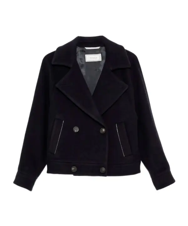 Peserico Double-breasted Wool Coat