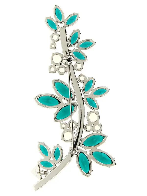 Prada Crystal Flower Brooch