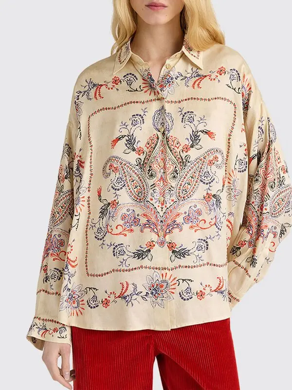 Momoni Paisley Print Button-up Shirt
