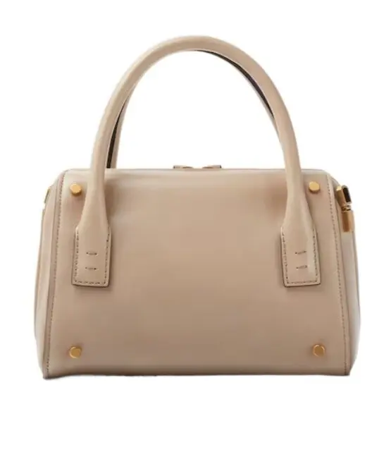Versace Roomy Small Leather Boston Bag