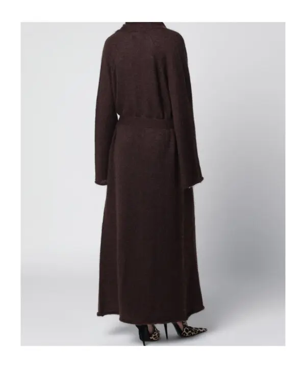 Andamane Vika Maxi Cardigan With Shawl Lapels And Hood