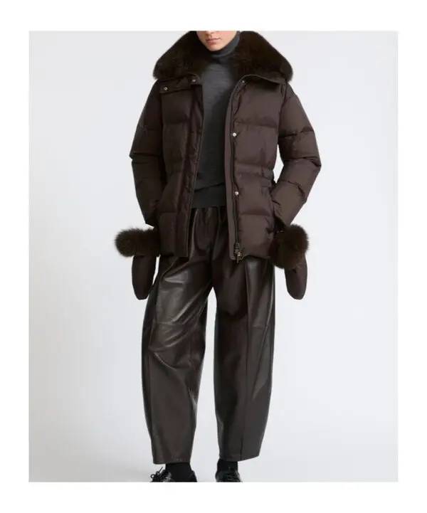 YVES SALOMON Long-sleeved Down Jacket