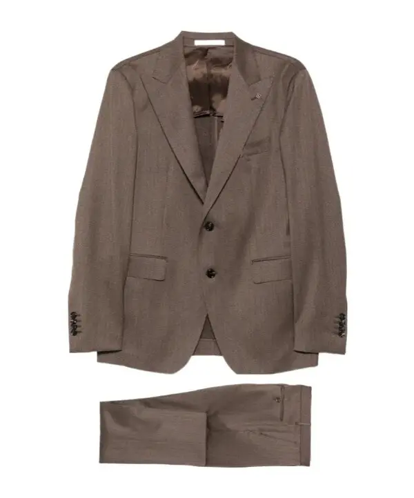 Tagliatore Peak-lapels Wool Suit - No