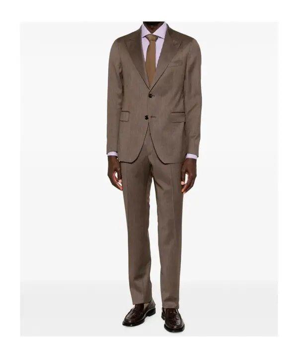 Tagliatore Peak-lapels Wool Suit - No