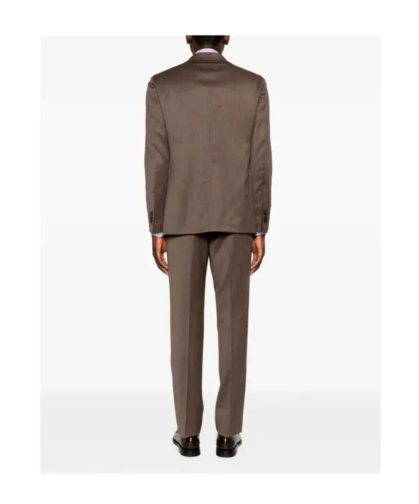 Tagliatore Peak-lapels Wool Suit - No