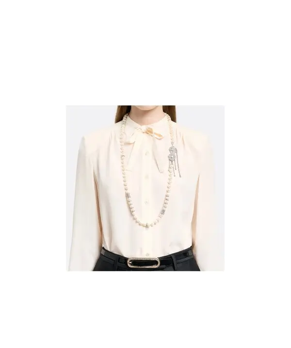 Alessandra Rich Bijoux Crystal-pearl Necklace