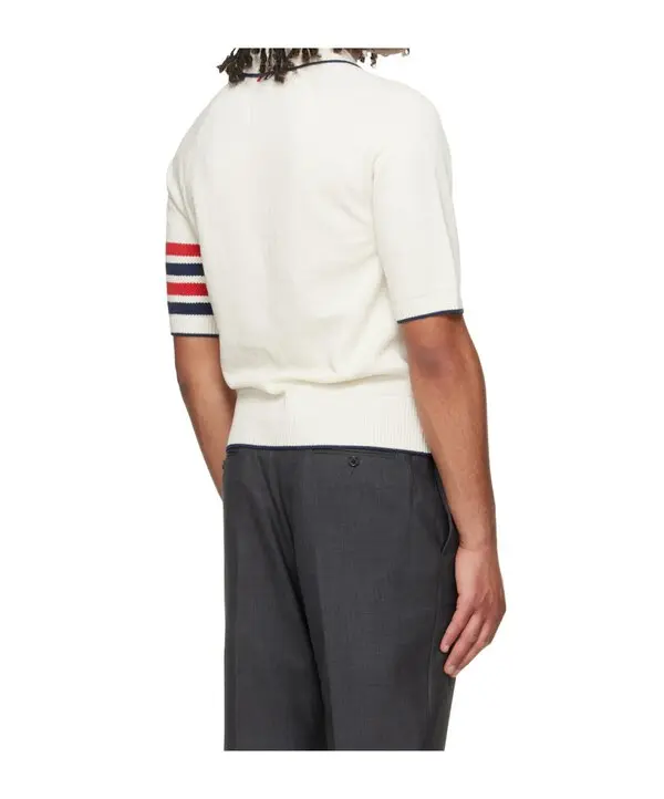 Thom Browne Short Sleeve 4-bar Polo Shirt
