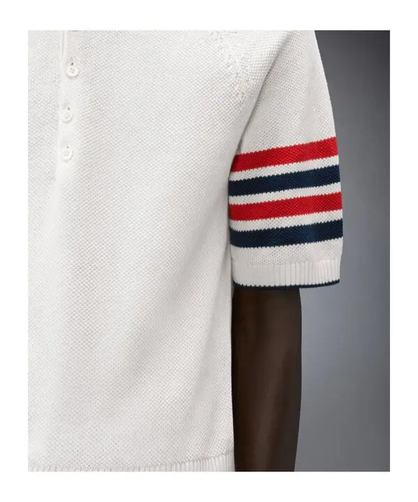 Thom Browne Short Sleeve 4-bar Polo Shirt