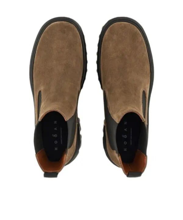 Hogan H700 Chunky Sole Ankle Boots