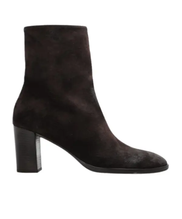 Marsèll Round Toe Chunky Heel Zip Up Boots - Brown