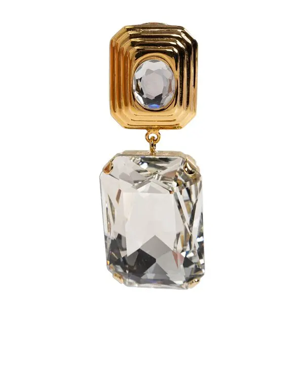 Alessandra Rich Embellished Clip-on Earrings