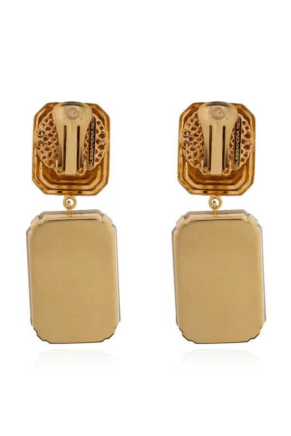 Alessandra Rich Embellished Clip-on Earrings