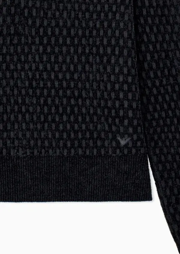 Emporio Armani Long-sleeve Stand-collar Pullover