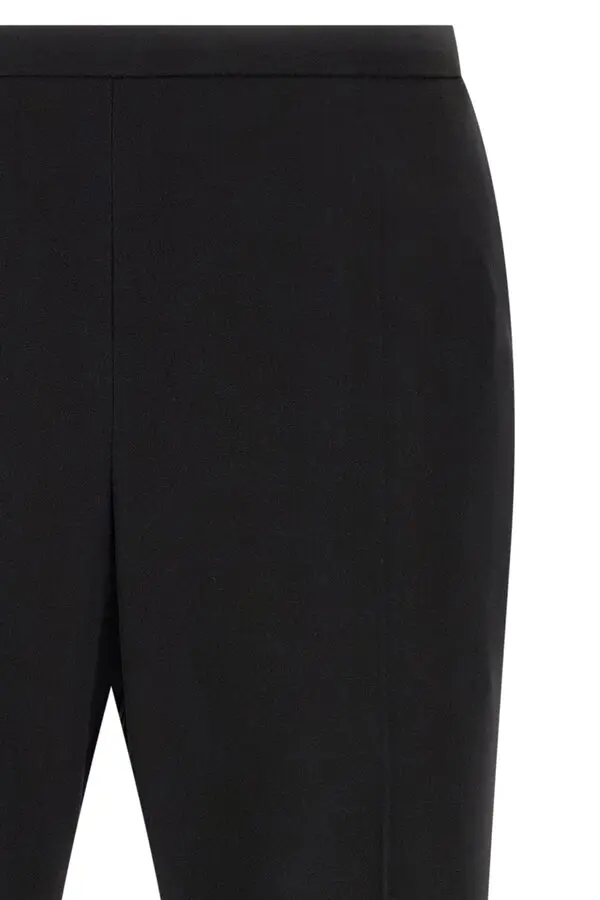 THE ROW Pressed Crease Straight Leg Trousers