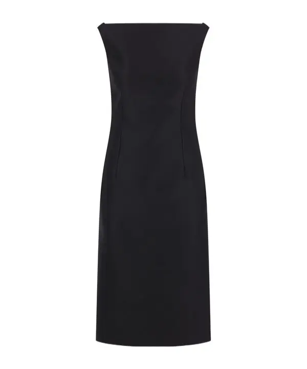 Balenciaga Off-shoulder Midi Dress
