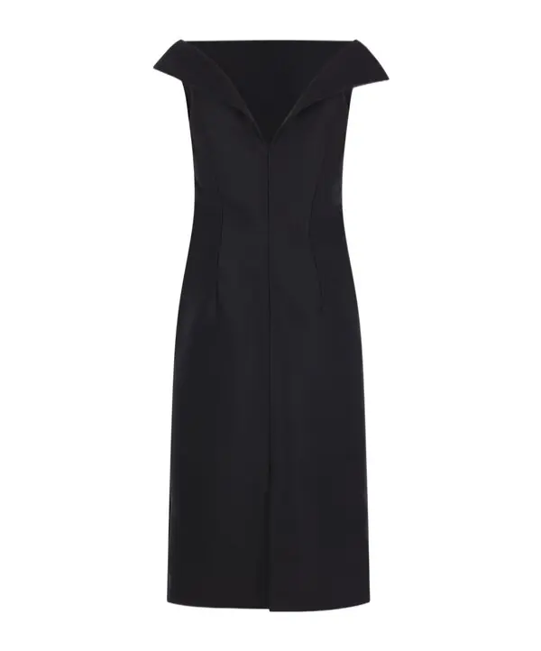 Balenciaga Off-shoulder Midi Dress