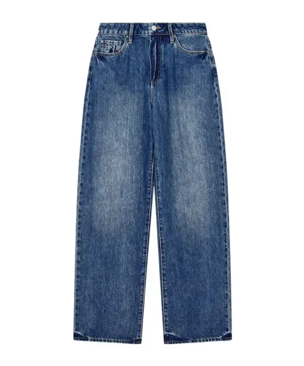 Armani Exchange Oversized Fit Rigid Cotton Denim Pants