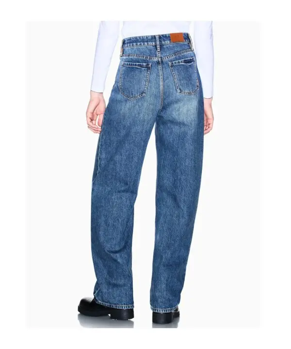 Armani Exchange Oversized Fit Rigid Cotton Denim Pants