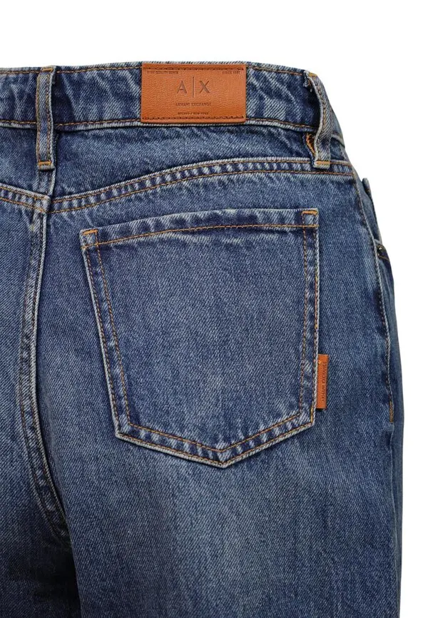 Armani Exchange Faded Straight-leg Jeans