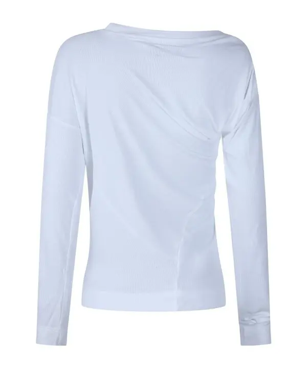 VIVIENNE WESTWOOD Orb Logo Draped Long-sleeve Top