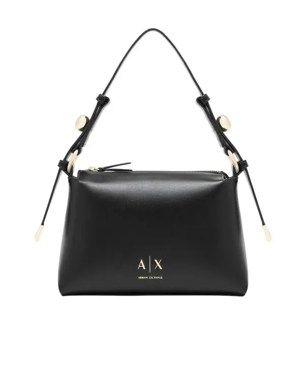 Armani Exchange Shoulder Bag In Coated Fabric