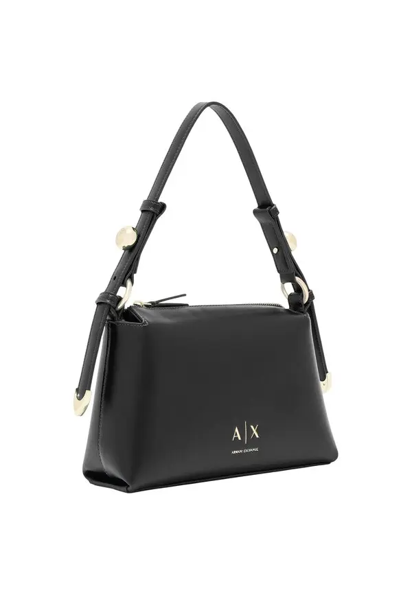Armani Exchange Shoulder Bag In Coated Fabric