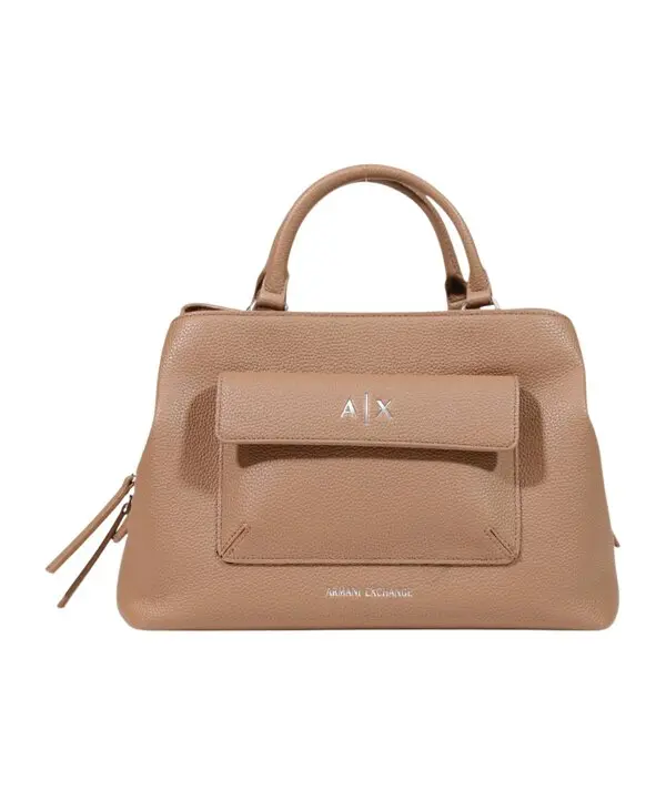 Armani Exchange Textured Handbag With Top Handle - No