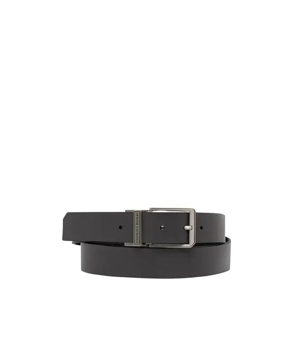 Armani Exchange Reversible Tongue Belt With An Adjustable Fit