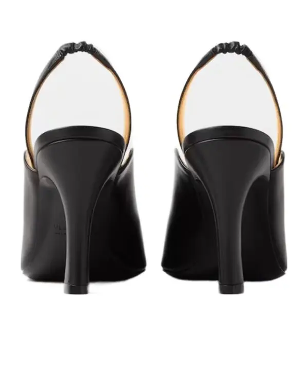 Versace Marisa Leather Slingbacks 90 Mm
