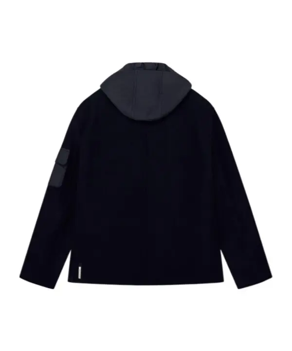 Armani Exchange Blouson Jacket In Virgin Wool Blend