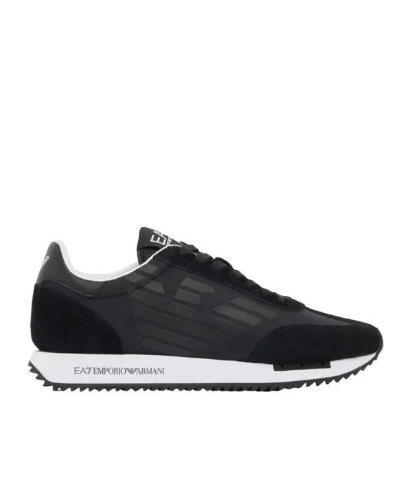 EA7 Lace-up Panelled Casual Sneakers