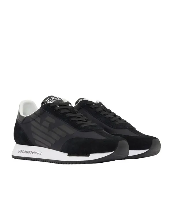 EA7 Lace-up Panelled Casual Sneakers