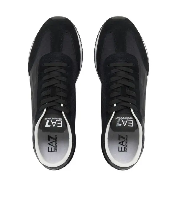 EA7 Lace-up Panelled Casual Sneakers