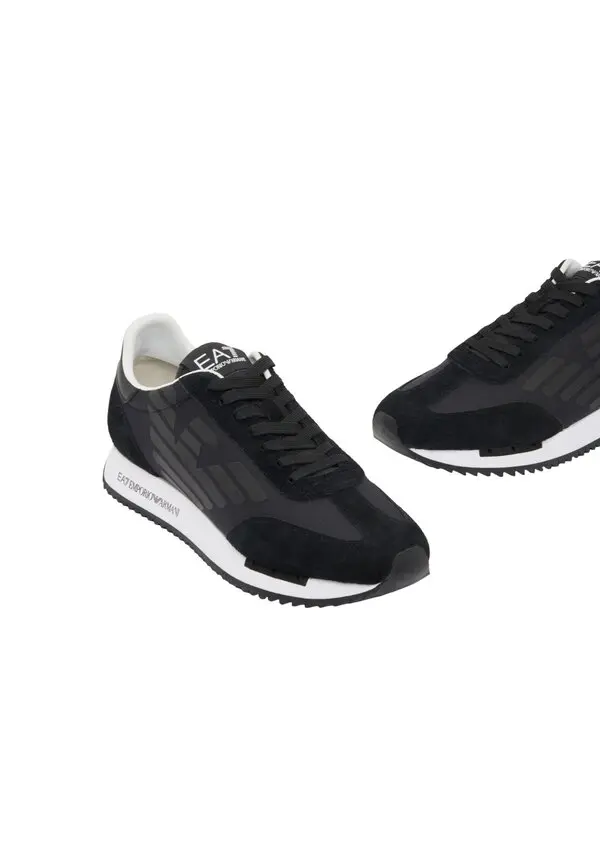 EA7 Lace-up Panelled Casual Sneakers