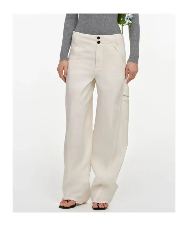 SELF-PORTRAIT Denim Pocket Trousers