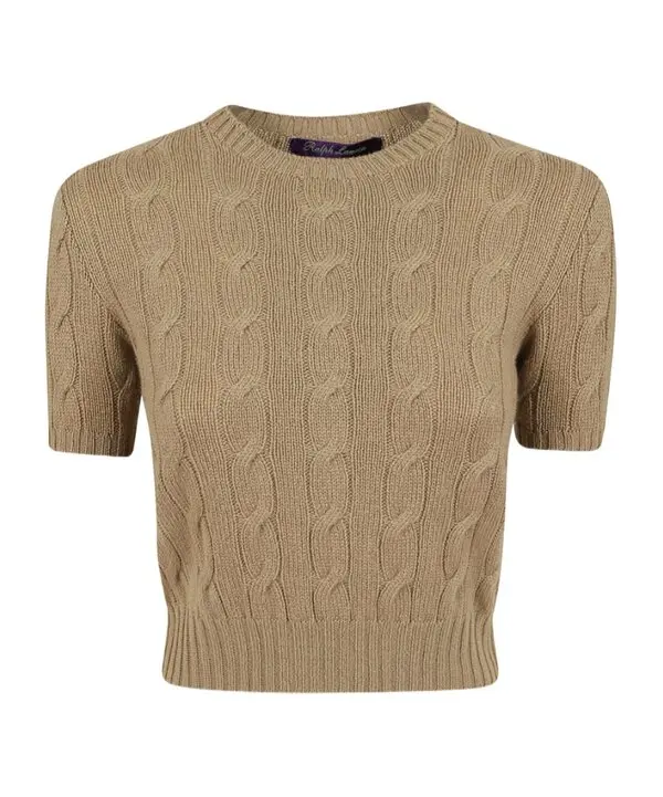 Ralph Lauren Cable-knit Short-sleeve Sweater
