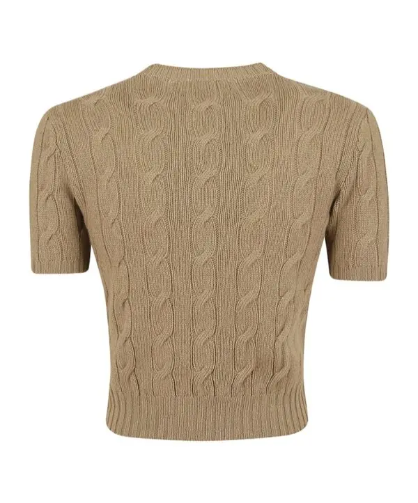 Ralph Lauren Cable-knit Short-sleeve Sweater