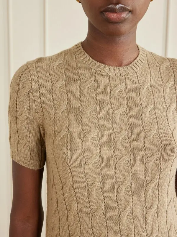 Ralph Lauren Cable Knit Short Sleeve Sweater