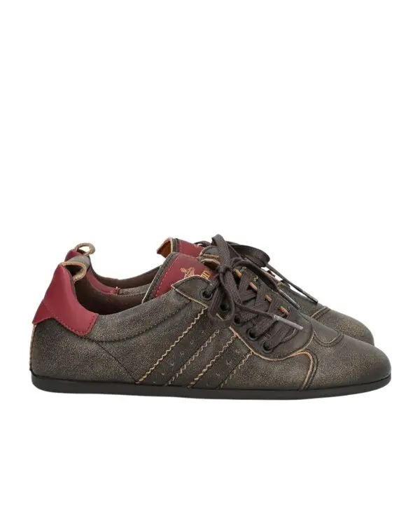 VIVIENNE WESTWOOD Distressed Leather Low-top Sneakers