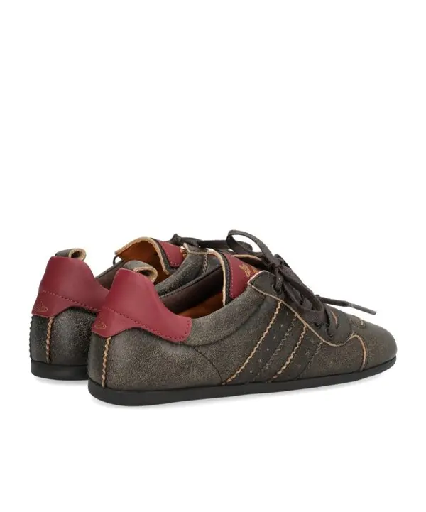VIVIENNE WESTWOOD Distressed Leather Low-top Sneakers