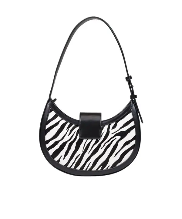 Armani Exchange Hobo Shoulder Bag In Coated Fabric