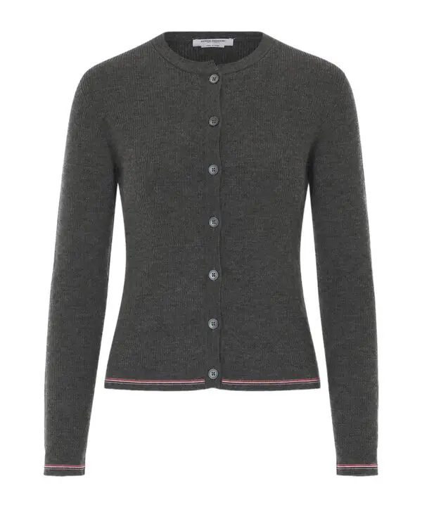 Thom Browne Rib-stitch Wool Cardigan