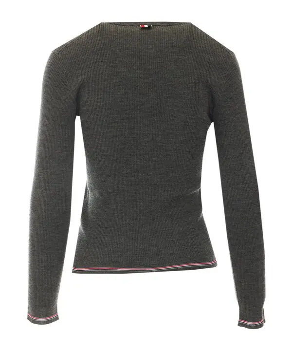 Thom Browne Rib-stitch Wool Cardigan