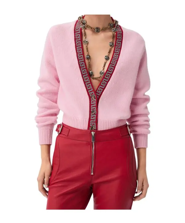 Versace Wool Cashmere Knit Cardigan