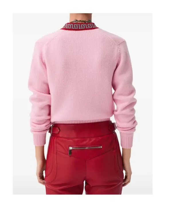Versace Wool Cashmere Knit Cardigan