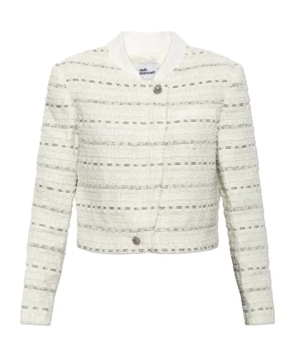 SELF-PORTRAIT Boucle Boxy Jacket