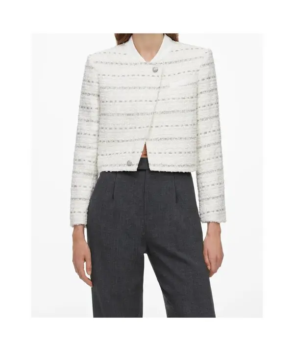 SELF-PORTRAIT Boucle Boxy Jacket