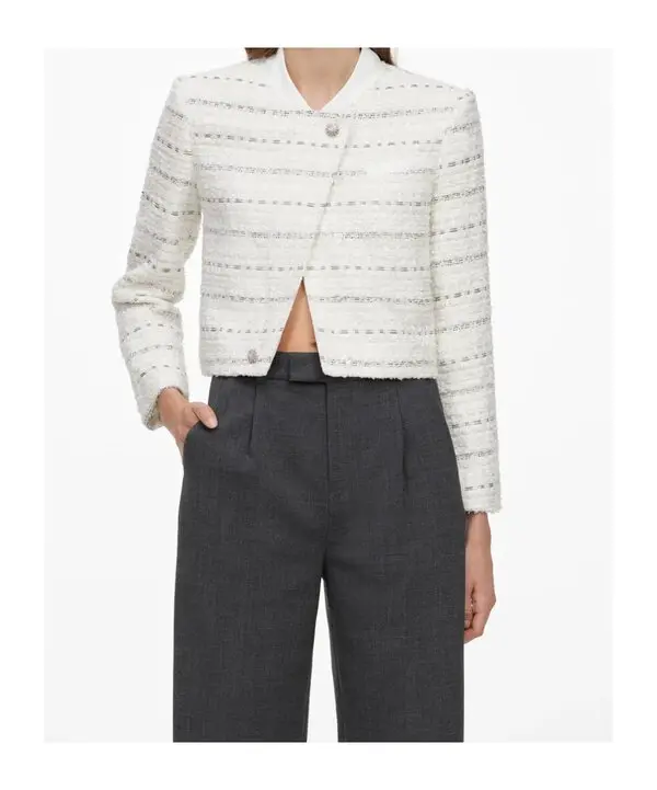 SELF-PORTRAIT Boucle Boxy Jacket