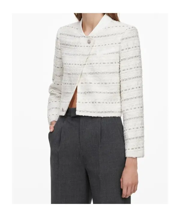 SELF-PORTRAIT Boucle Boxy Jacket