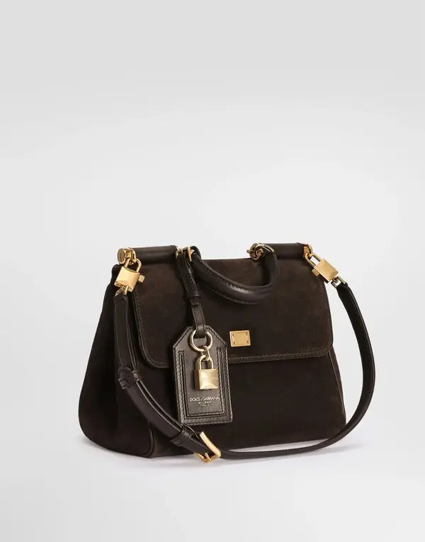 Dolce & Gabbana Small My Sicily Handbag In Split Calfskin